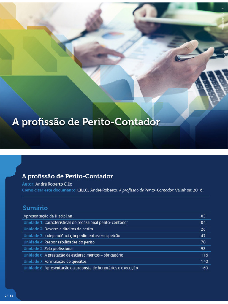 A Profissão Do Perito Contador | PDF | Prova (jurídico) | Contabilidade