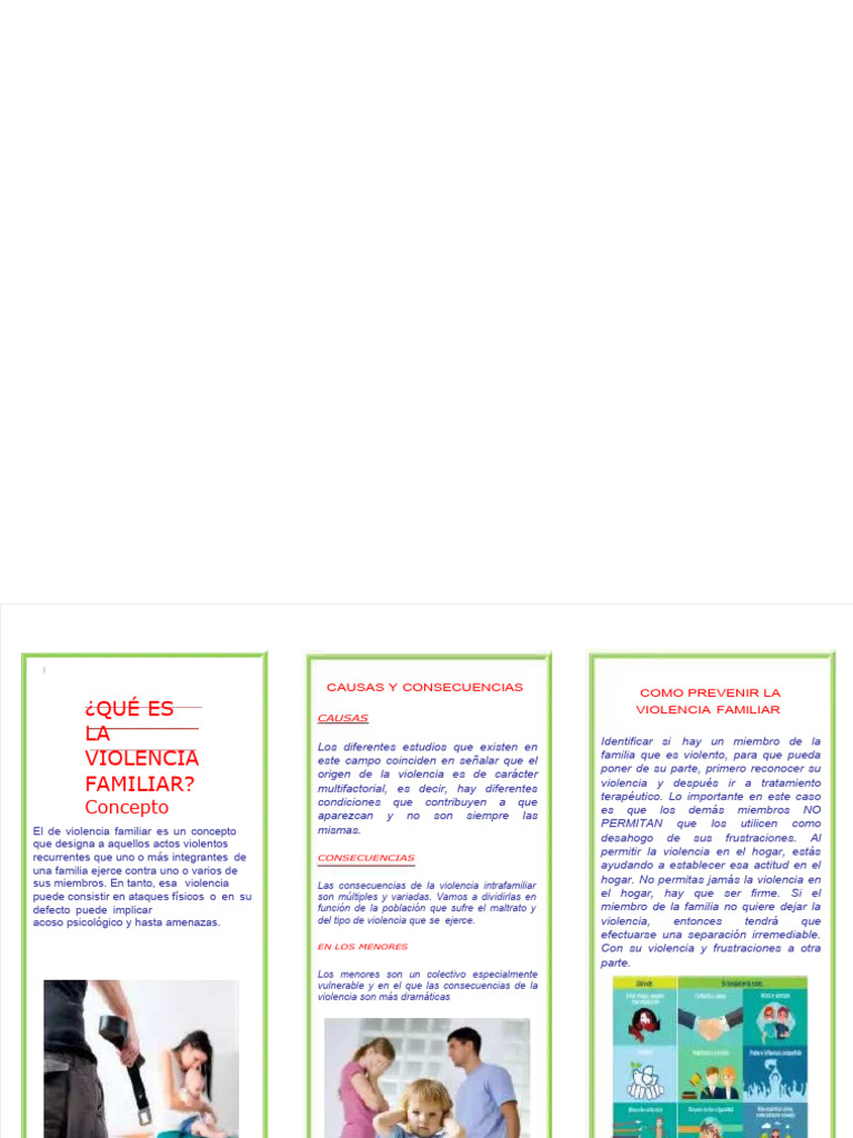 PDF Triptico Violencia | PDF | Violencia | Violencia doméstica PDF Triptico Violencia | PDF | Violencia | Violencia doméstica