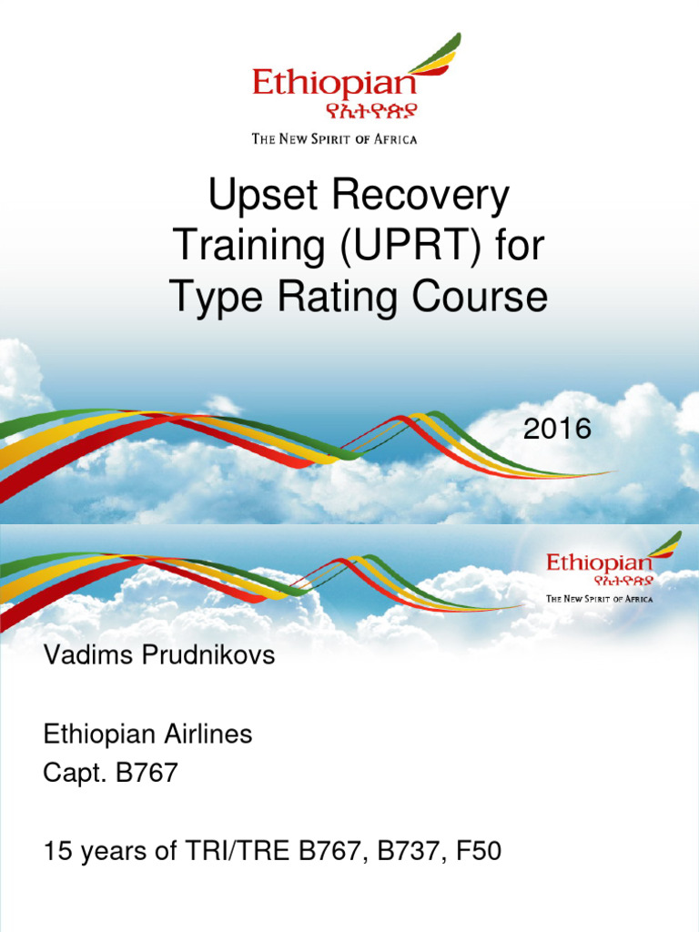 UPRT For Type Rating Course-Addis Ababa Workshop | PDF | Aviation ...