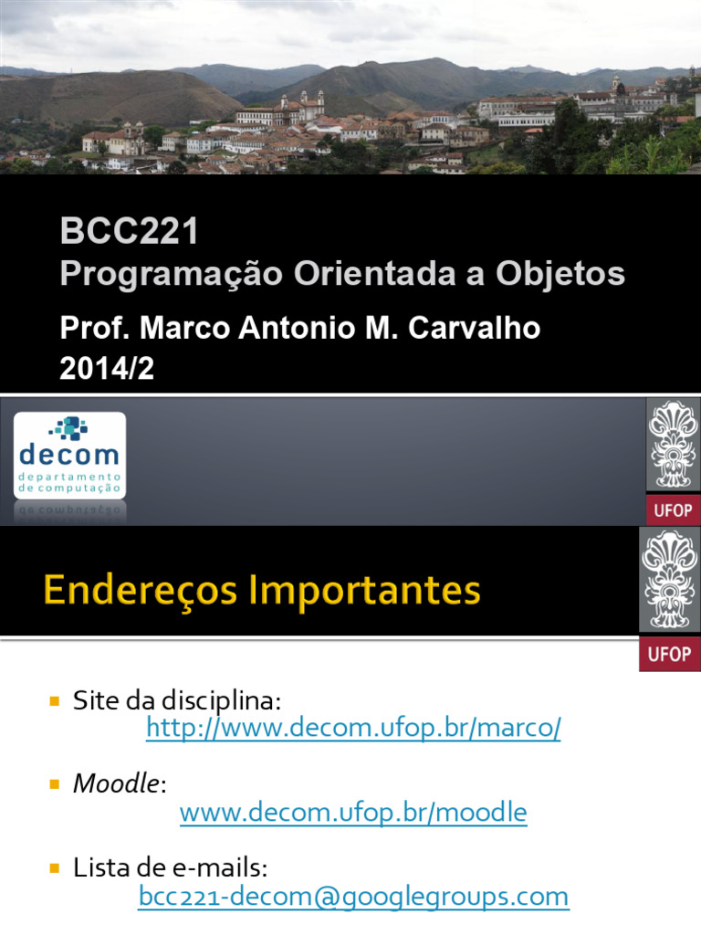 Orientacao Objetos Aula 11 Pdf Classe Programação De Computadores
