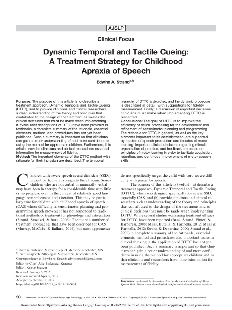 Dynamic Temporal and Tactile Cueing | PDF | Human Communication | Neuroscience