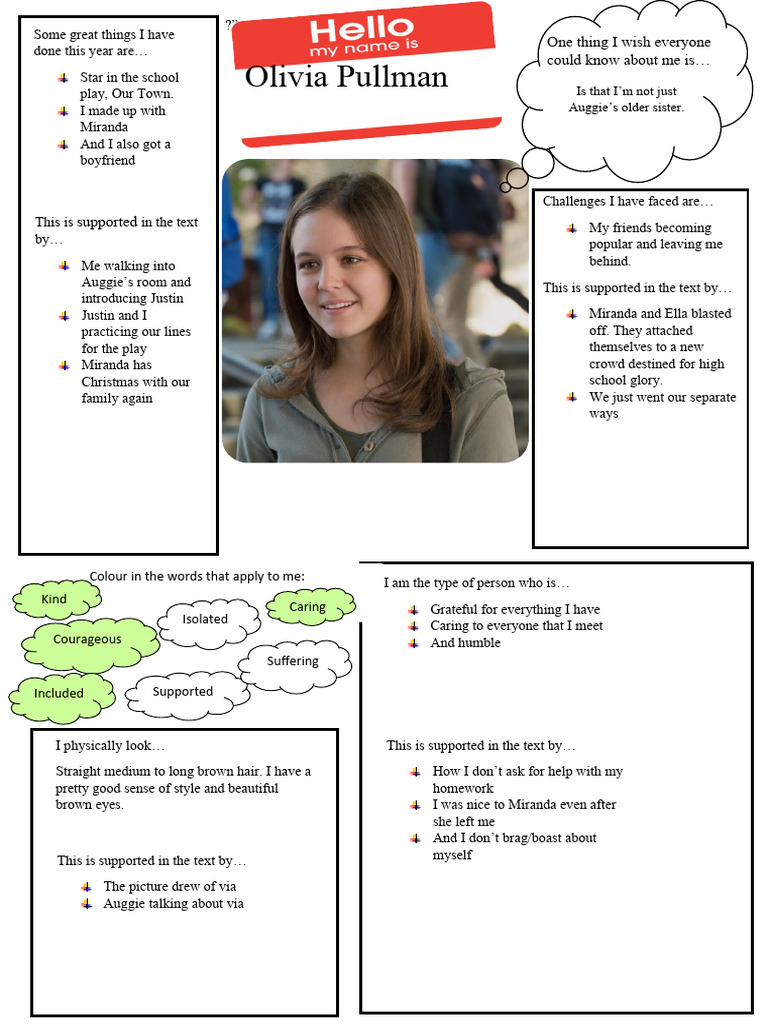 Olivia Pullman's Journey and Growth | PDF