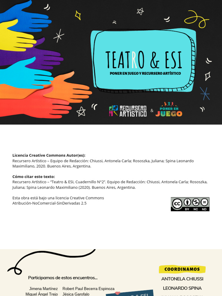 Teatro & ESI - Cuadernillo N°2 | PDF | Adultos | Abuso sexual