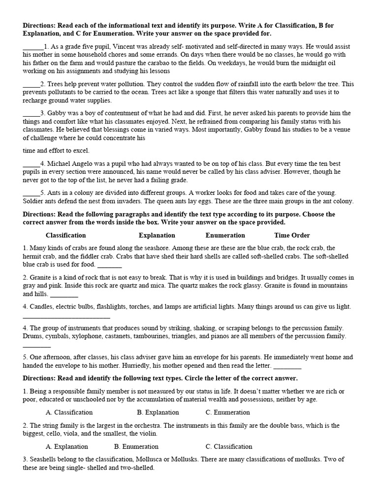 eNGLISH SUMMATIVE TEST | PDF | Flashlight | Crab