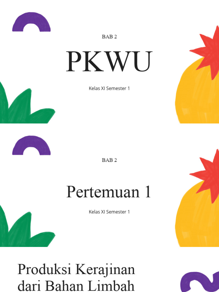 PKWU XI-Bab II Produksi Kerajinan Dari Bahan Limbah Kertas | PDF