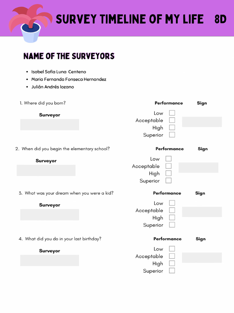 Black and White Printable End of The Year Student Survey Worksheet | PDF