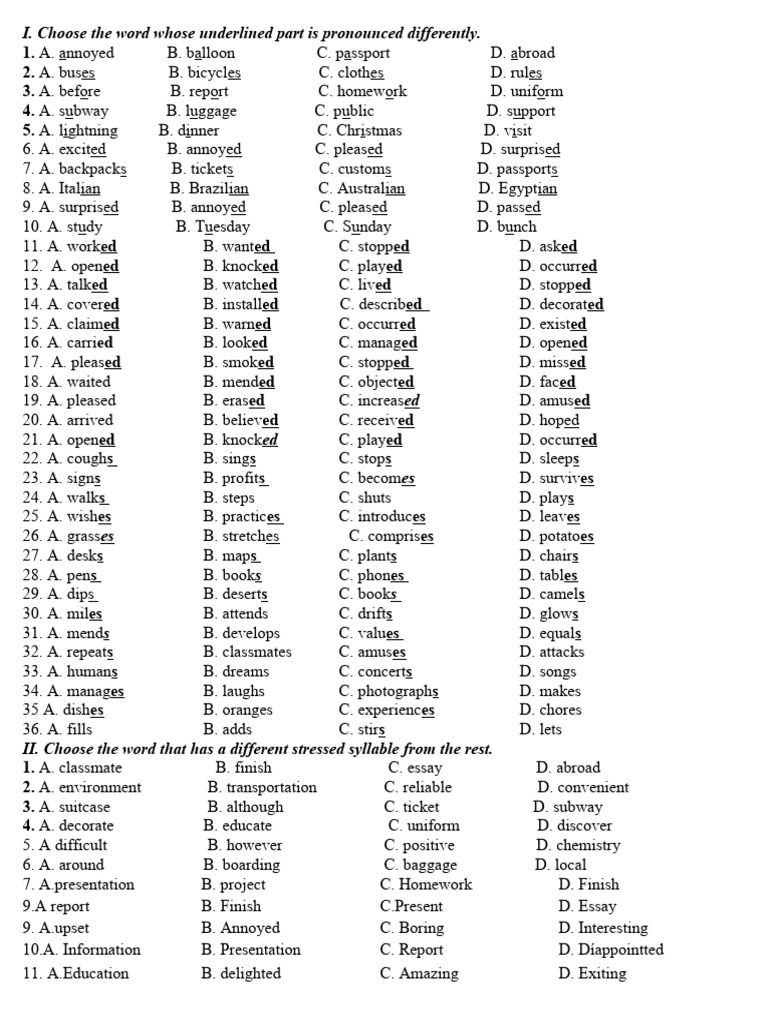 ANH 7 HỌC KÌ 2 | PDF | Baggage