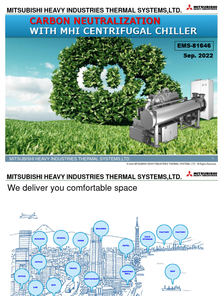 Session 3. MHI Centrifugal Chillers | PDF | Air Conditioning | Chlorofluorocarbon