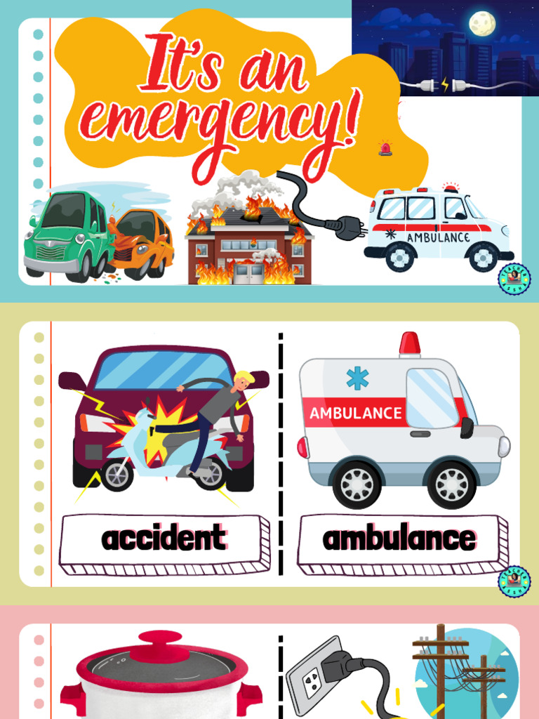 It's An Emergency! Flashcards | PDF | Verb