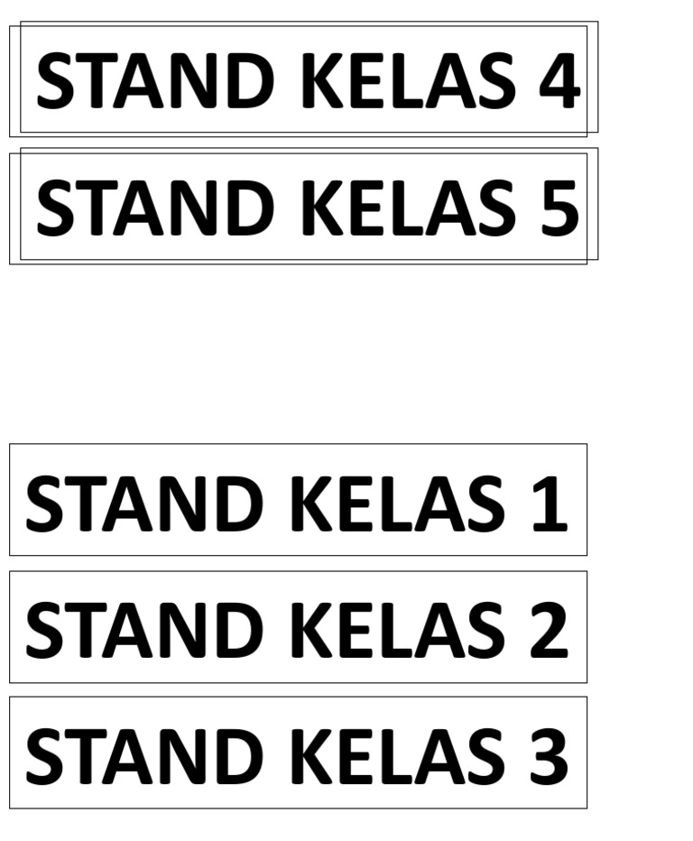 Stand Kelas 1-5 untuk Pendidikan | PDF