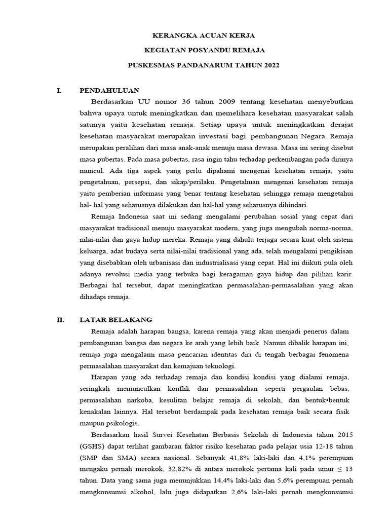 Kak Posyandu Remaja | PDF | Ilmu Sosial | Pengembangan Diri