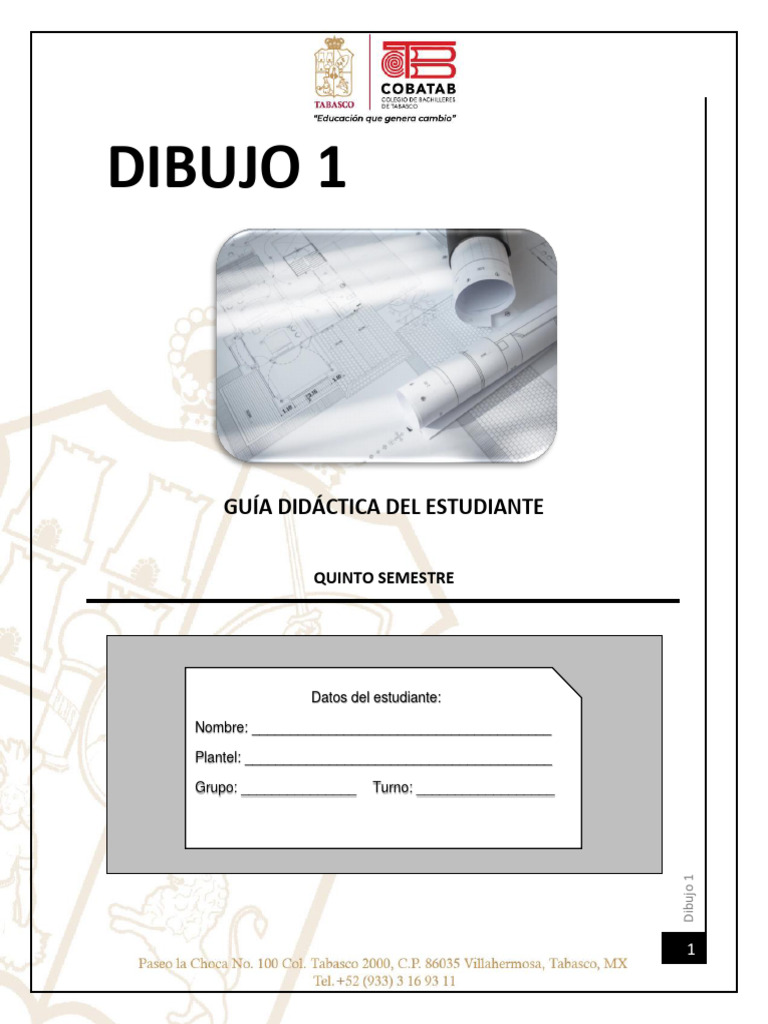 Quinto Semestre. - Guía Didáctica Del Estudiante. - Dibujo I | PDF | Lápiz | Civilización maya