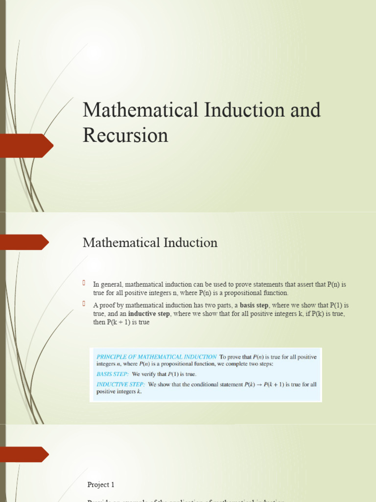 Induction & Recursion for CS Students | PDF | Recursion | Function ...