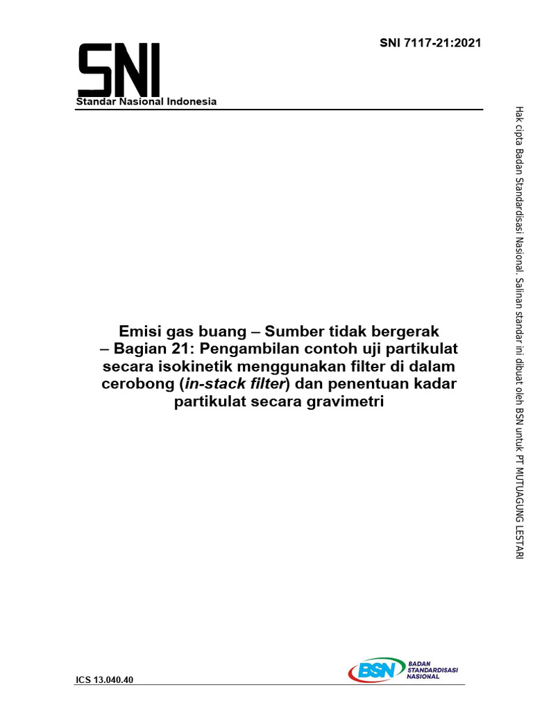 Sni Emisi 2021 | PDF