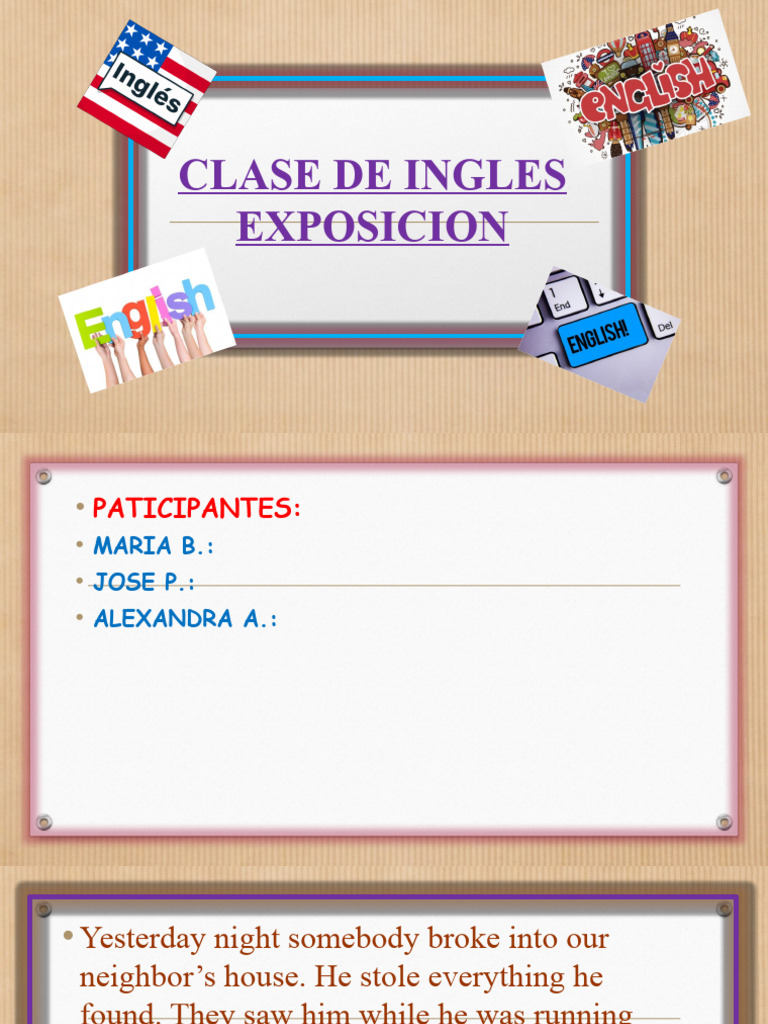 Exposición de Ingles . | PDF