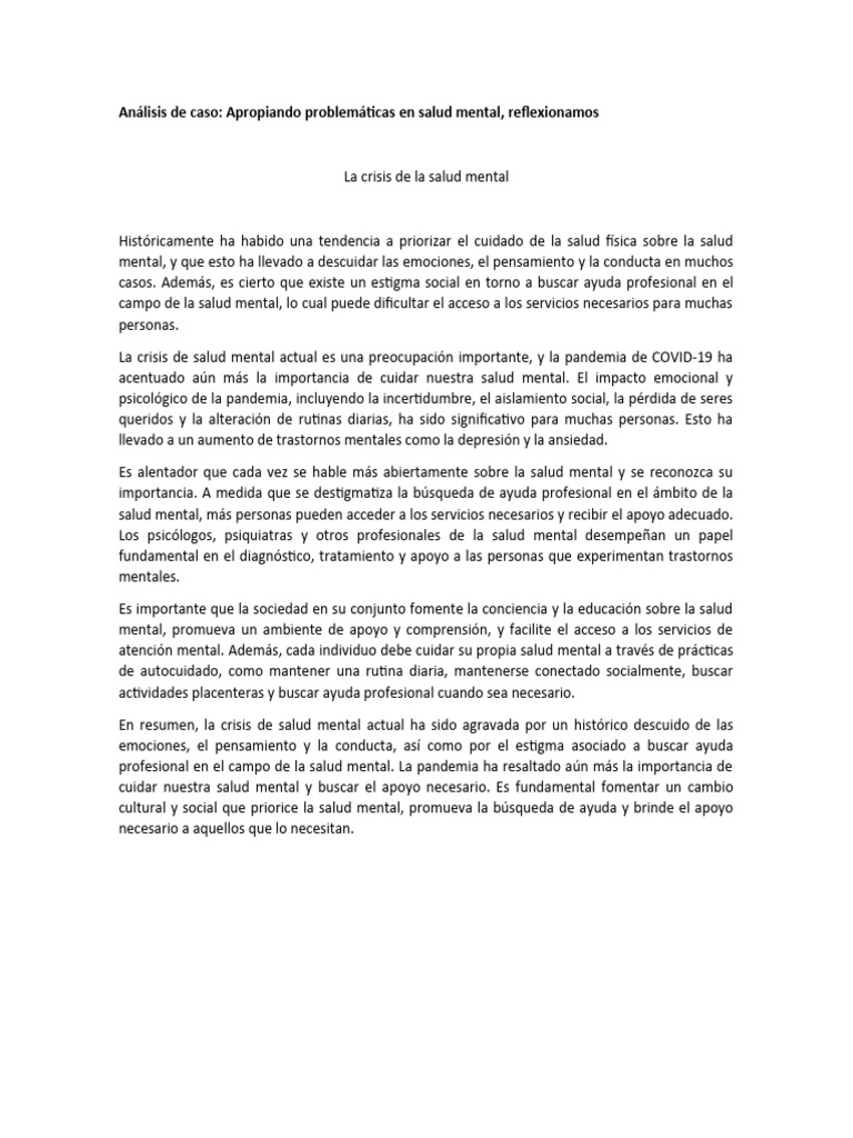 Análisis de Caso | PDF