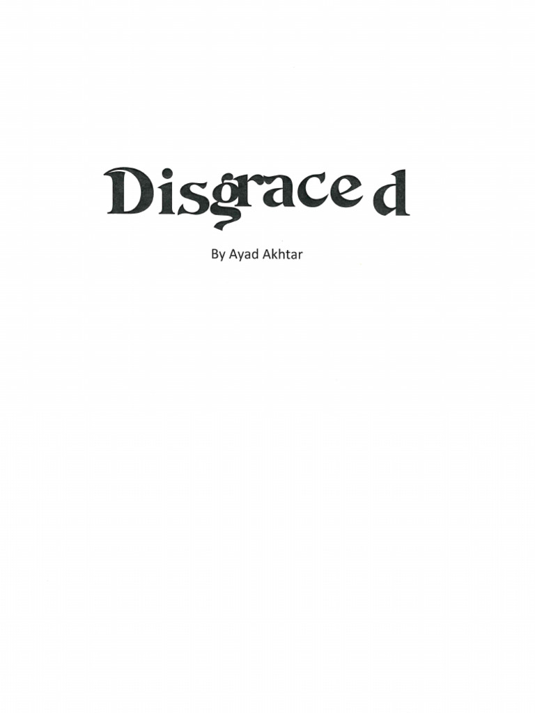 Disgraced Play | PDF