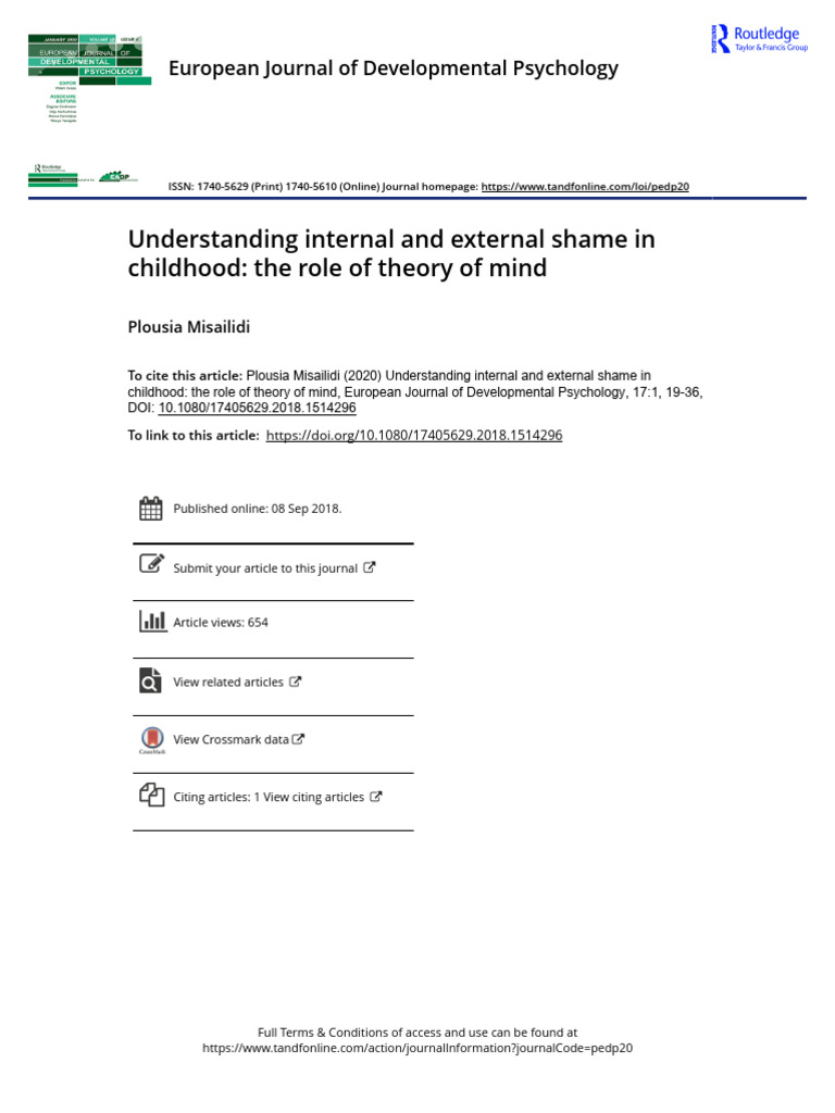 Understanding Internal and External Shame in Childhood The Role of ...