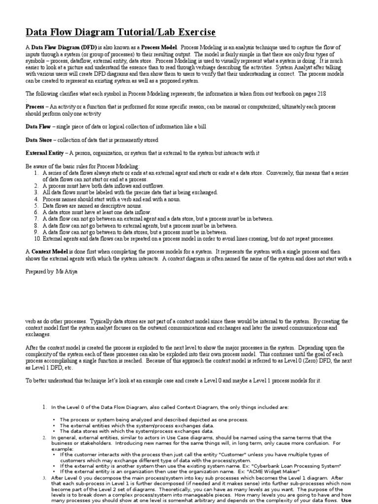 Data Flow Diagram Tutorial | PDF | Sales | Areas Of Computer Science
