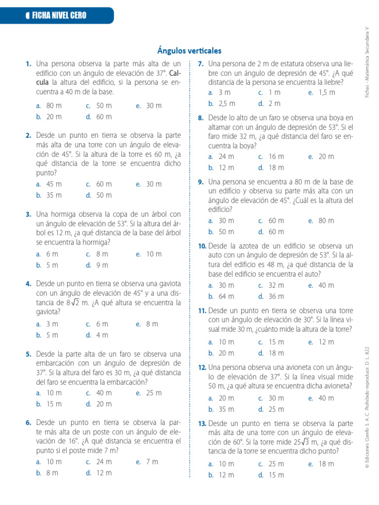 F0 Angulos Verticales | PDF