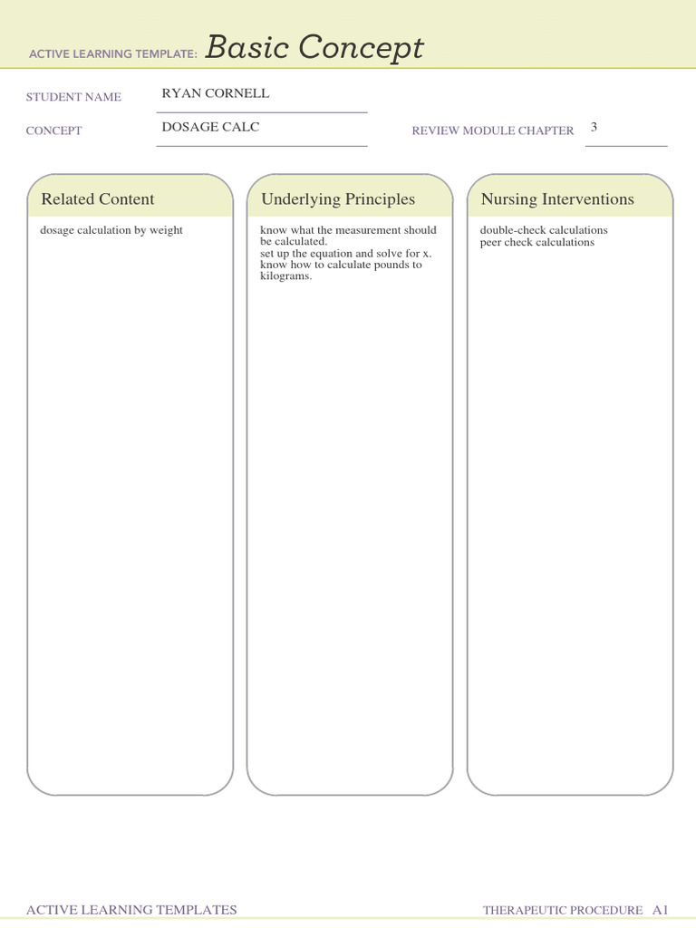 Dosage Calculation Review for Nursing | PDF | Teaching Methods & Materials