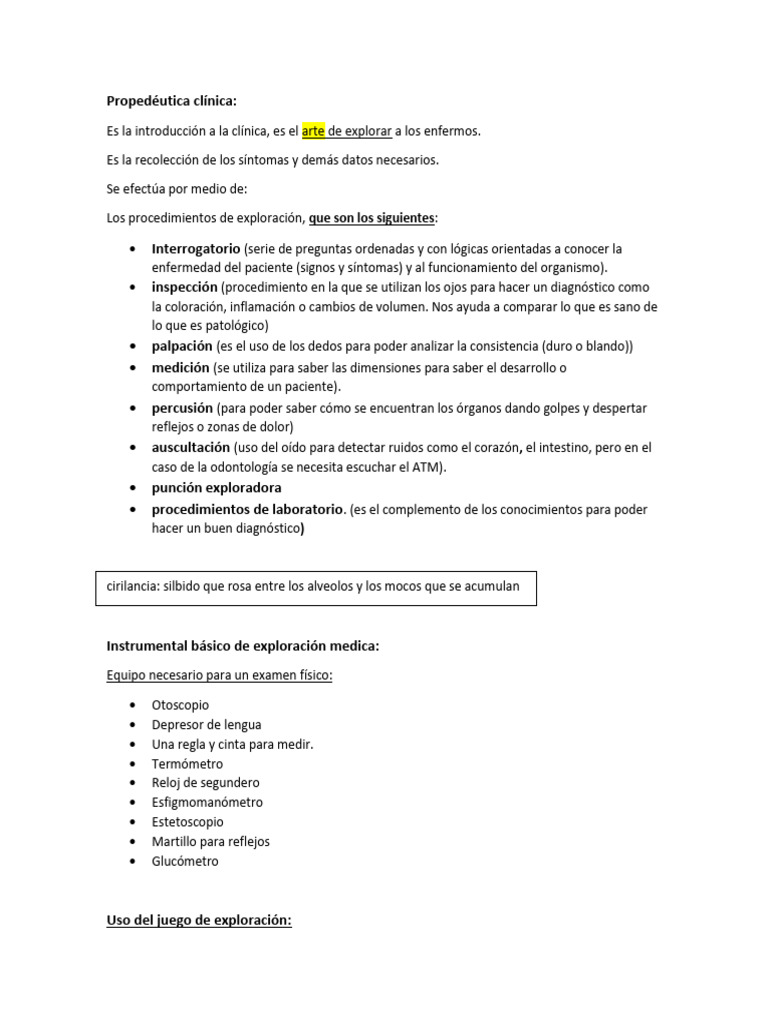 Introducción a la Propedéutica Clínica | PDF
