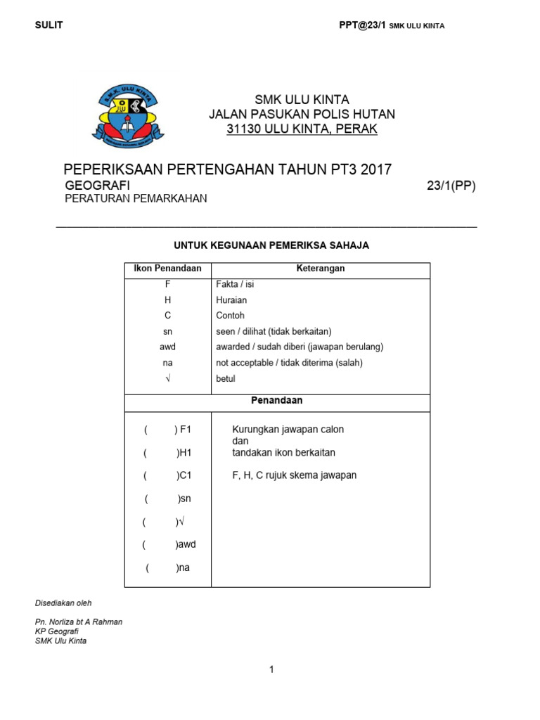 Skema PPT 2019 T3 | PDF