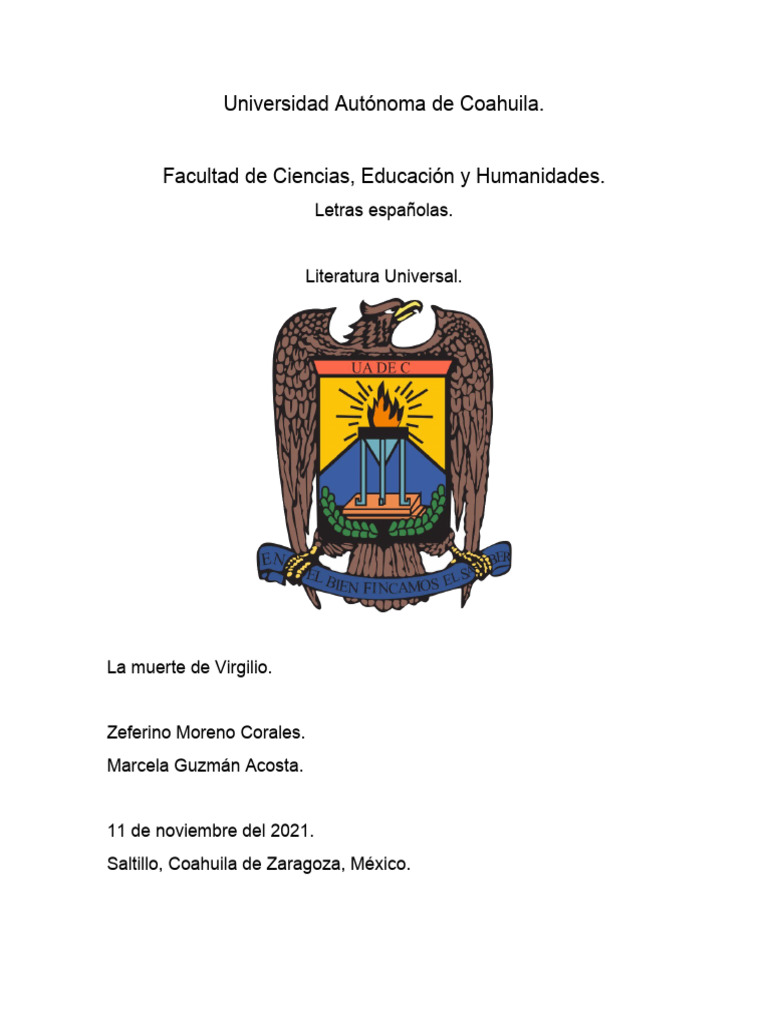 Ensayo de Virgilio de German Brosch | PDF | Novelas