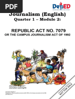 RA 7079 "Campus Journalism Act of 1991" (PDF April 16, 2025 Edition ...