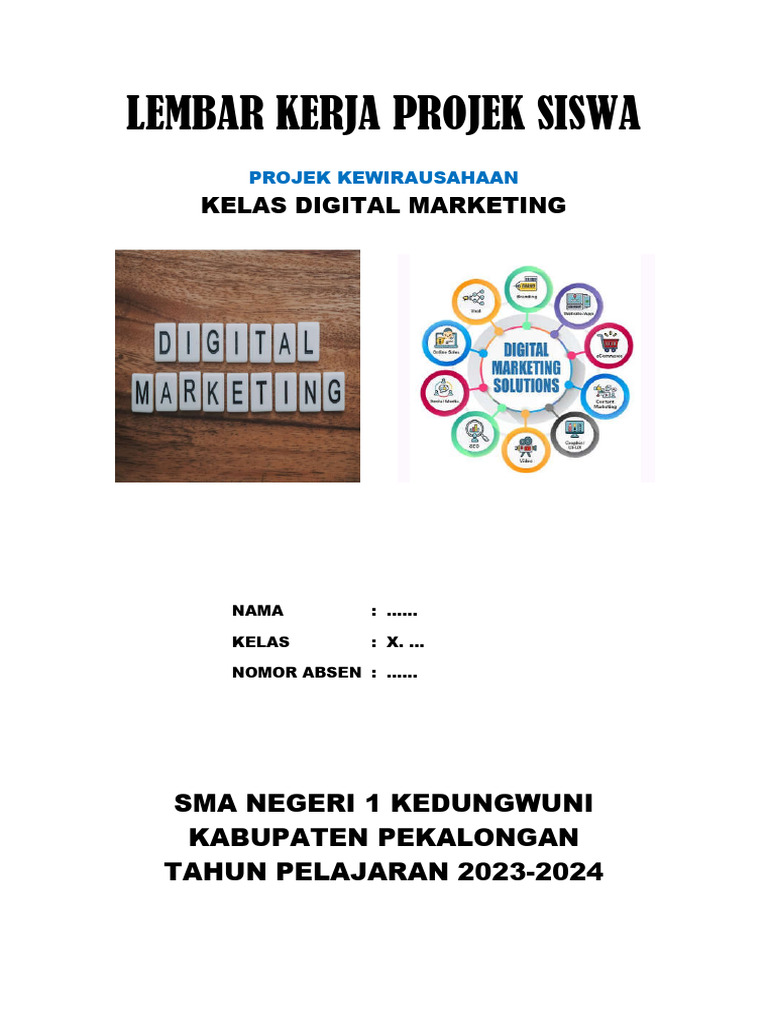 Lembar Kerja Projek Siswa | PDF
