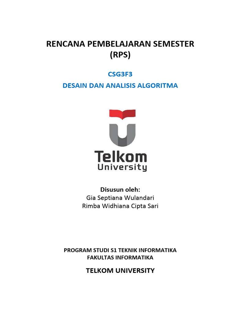 CSG3F3 Desain Dan Analisis Algoritma | PDF