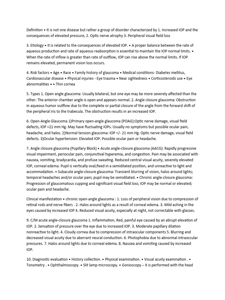 Glaucoma | PDF | Glaucoma | Vision