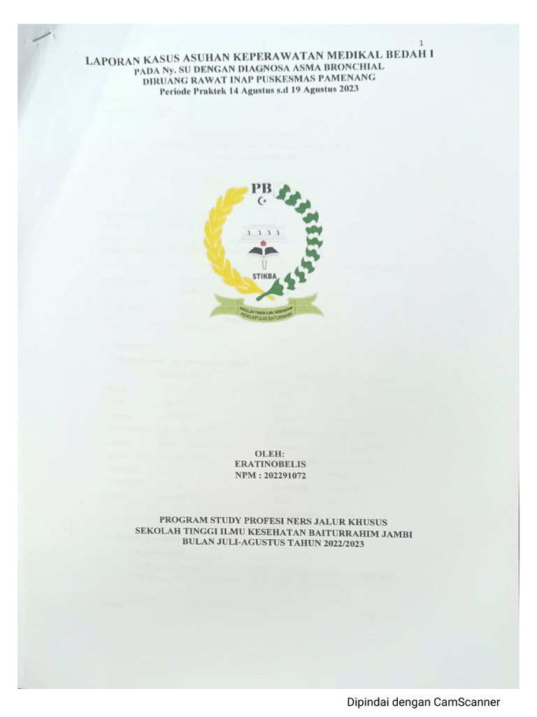 LK ASMA BRONCHIAL Ny SU (ERATINOBELIS) | PDF