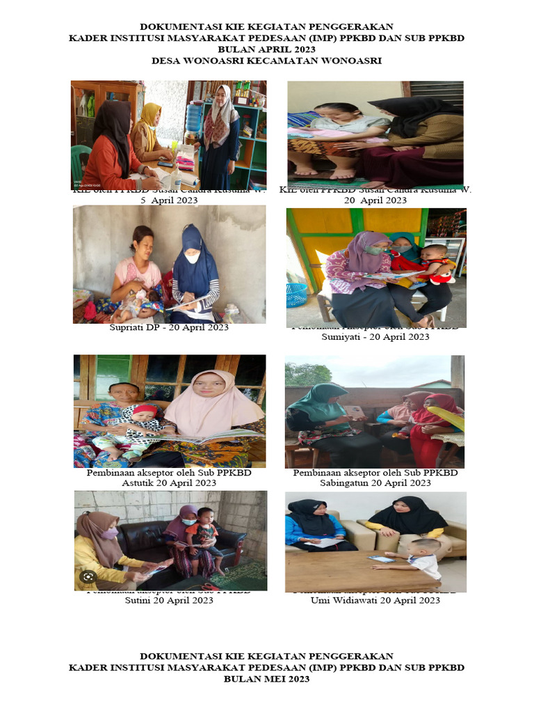 CONTOH DOKUMENTASI KIE Edit | PDF