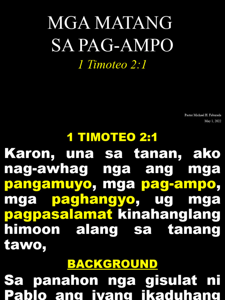 Sermon Slides - Types of Prayer | PDF