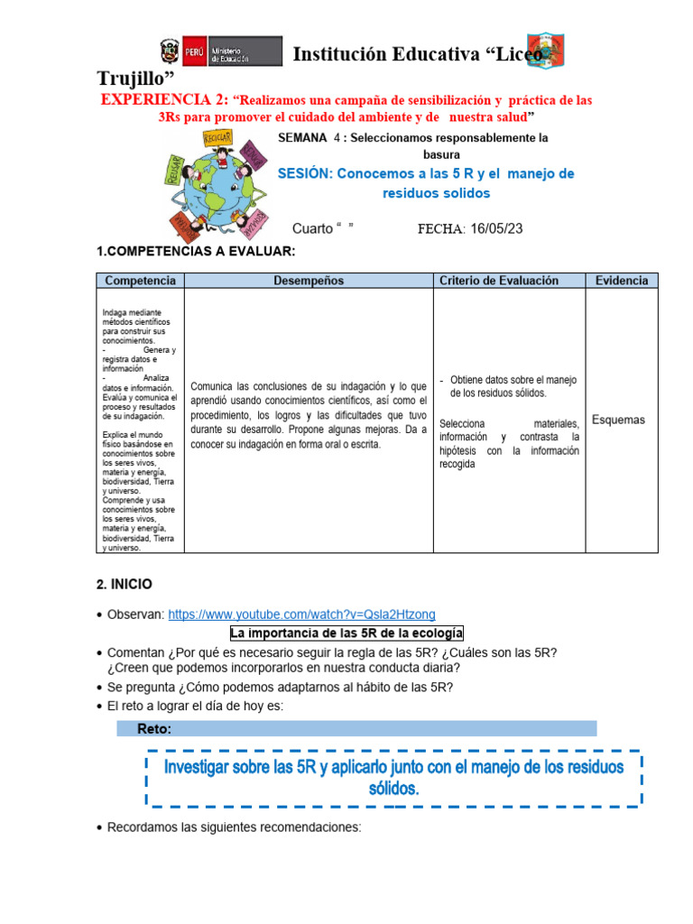 Las 5 R | PDF | Residuos | Reciclaje