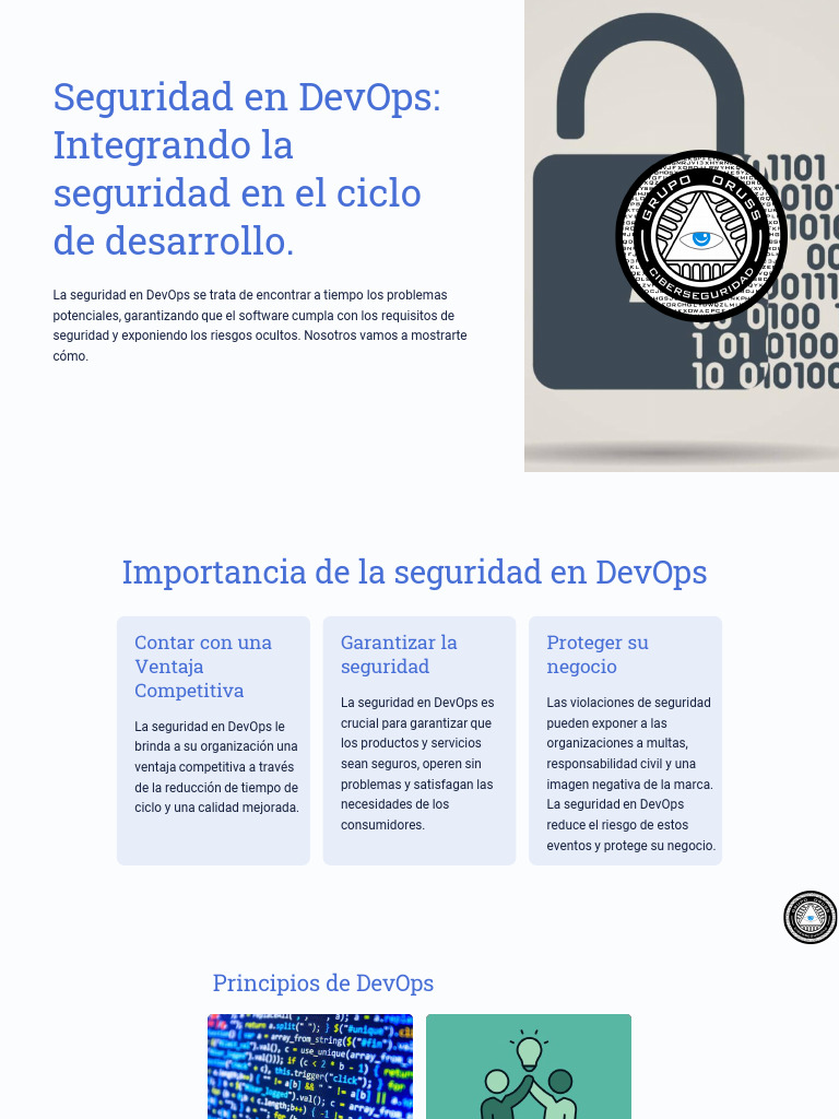Seguridad en DevOps Integrando La Seguridad en El Ciclo de Desarrollo Grupo Oruss | PDF ...