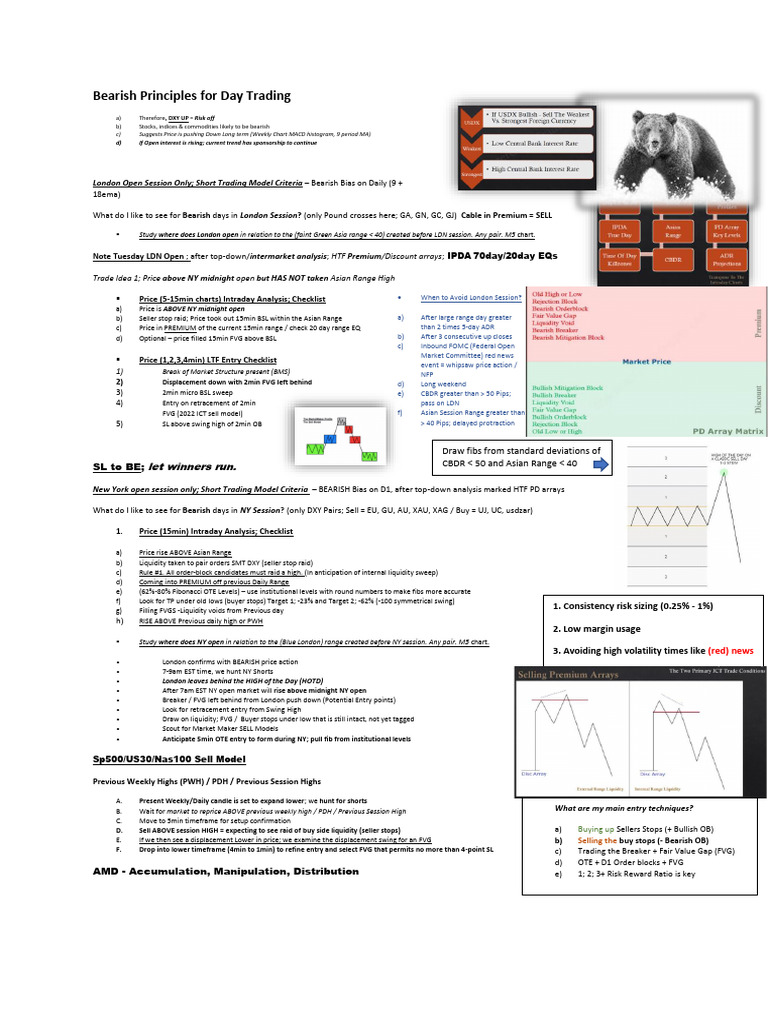 Bearish Principles For Day Trading | PDF | Financial Markets ...