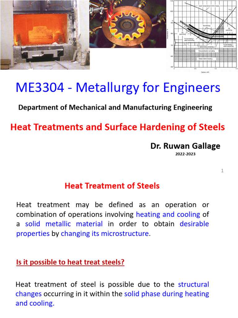 ME3302 - Lecture-10 - Heat Treatment and Surface Hardening-2 | PDF | Heat Treating | Steel