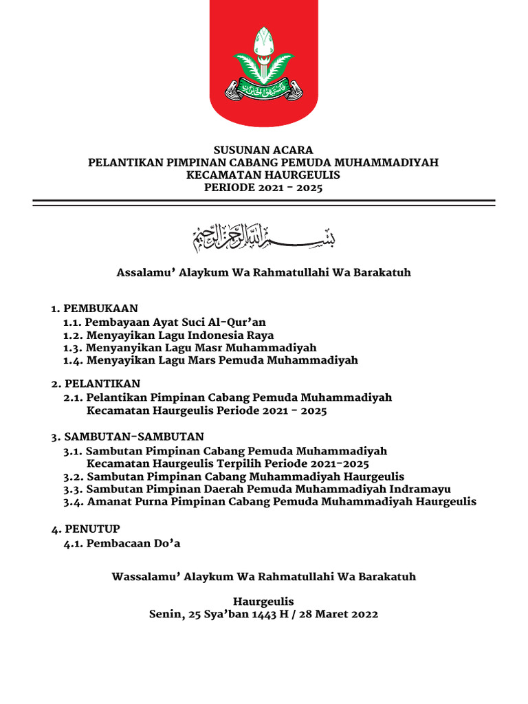 Susunan Pengurus PCPM Periode 2021-2025 | PDF | Agama & Spiritualitas