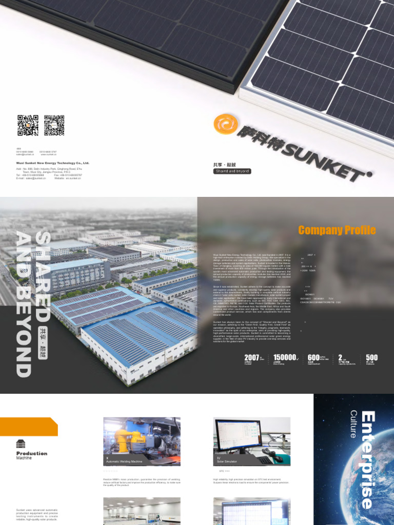 Sunket Solar Solution Catalogue | PDF | Solar Power | Solar Panel