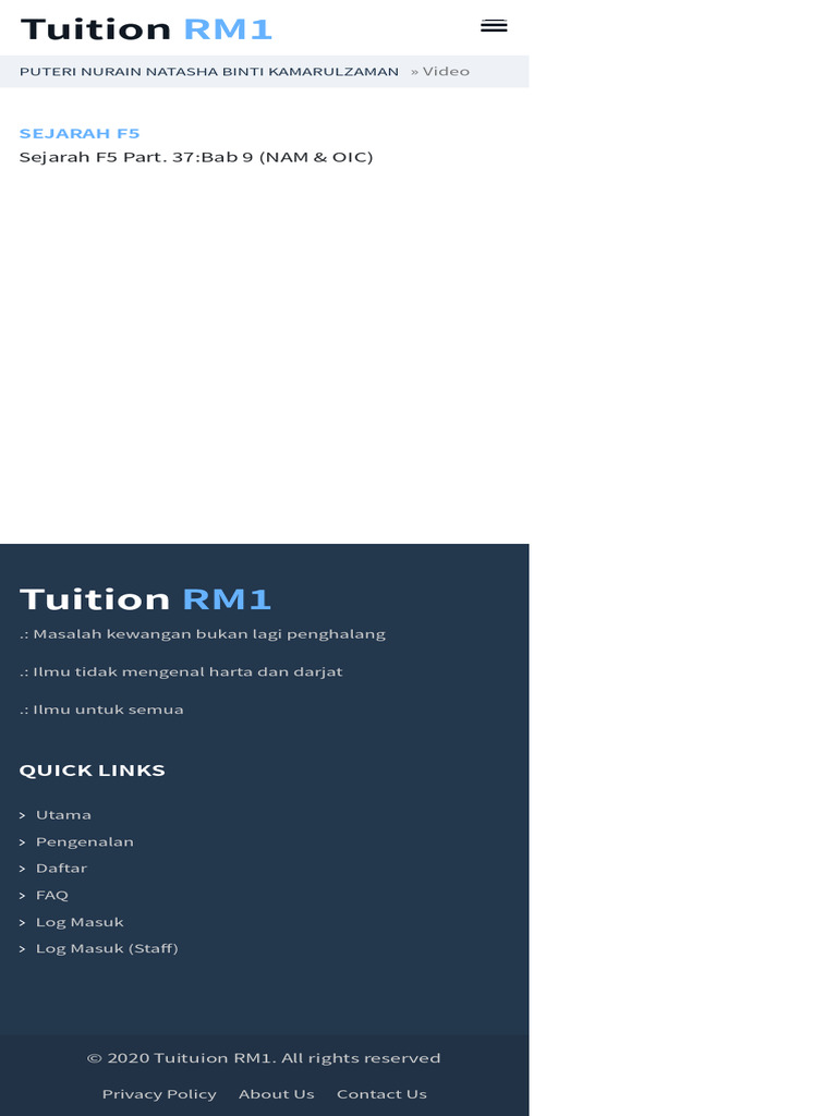 Tuition RM1 | PDF