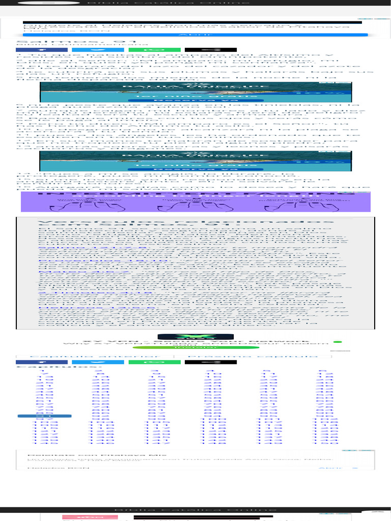 Salmos, 91 - Biblia Latinoamericana - Bíblia Cató | PDF | Salmos | Contenido bíblico