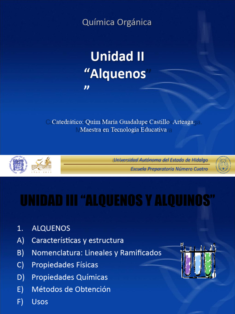 Caracteristicas y Nomenclatura de Alquenos | PDF | Alqueno | Hidrocarburos