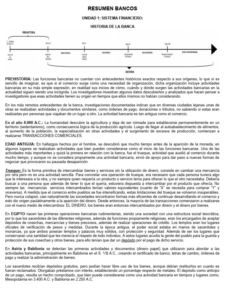 Resumen Bancos | PDF | Dinero | Bancos