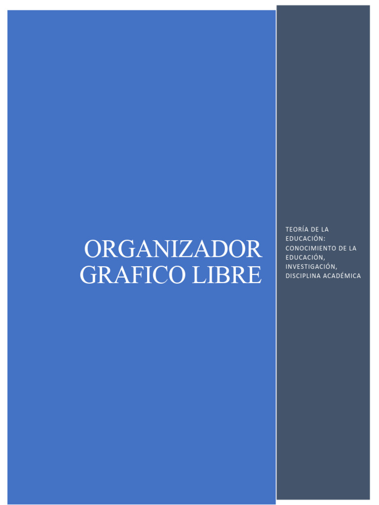 Organizador Grafico | PDF | Conocimiento | Teoría