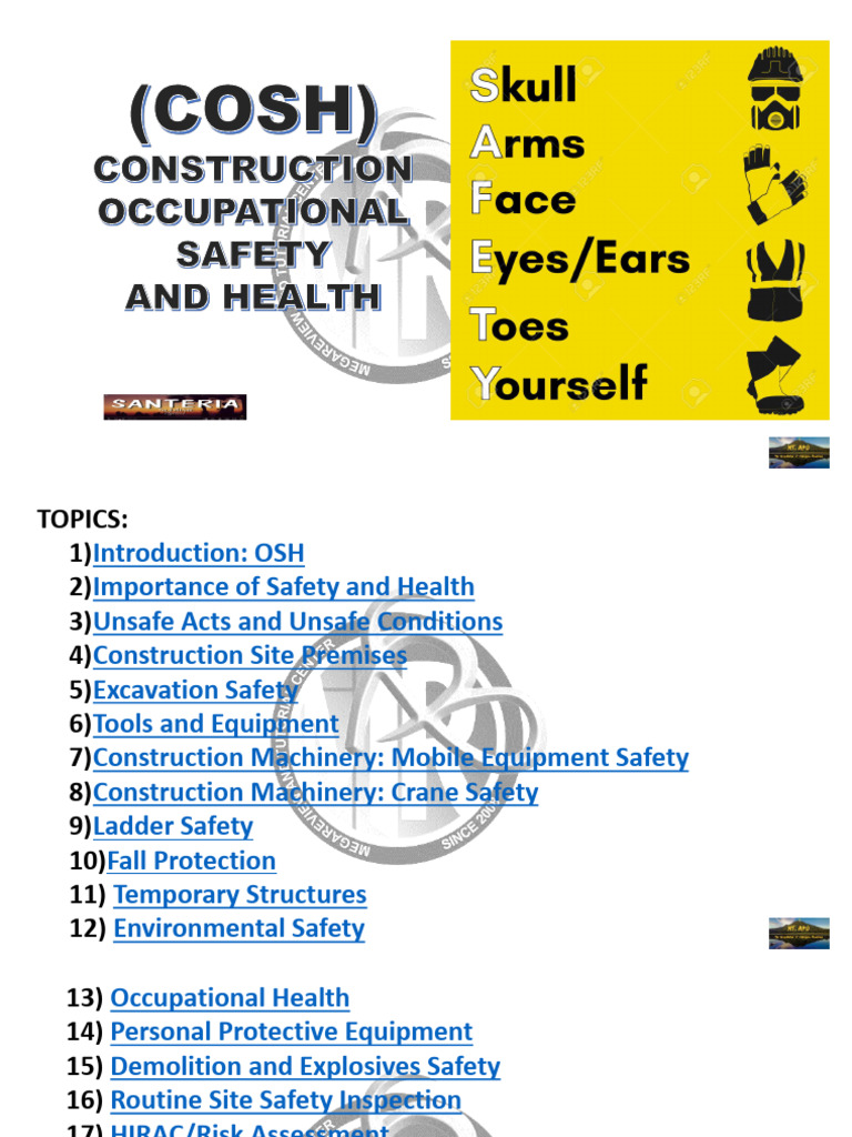 Cosh Nov 2023 | PDF | Occupational Safety And Health | Trench