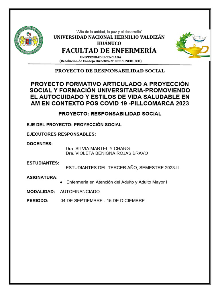 Promoviendo El Autocuidado y Estilos de Vida Saludable en Adulto Mayor ...