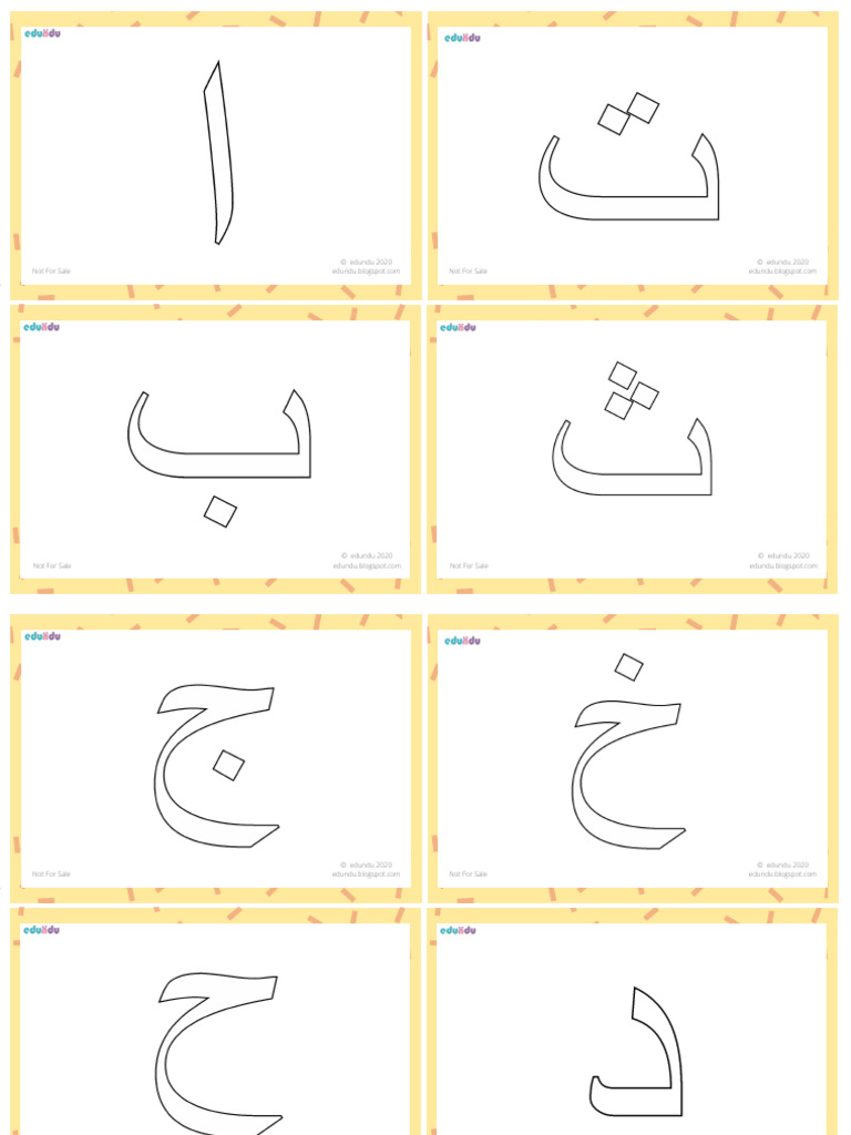 Playdough Mat - Coloring Page Hijaiyah | PDF | Social Media | Popular ...