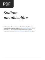 Sodium Metabisulfite - British Pharmacopoeia | PDF